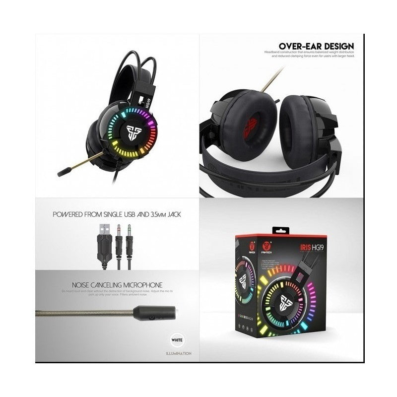 Audífonos Fantech HG19 IRIS RGB | Golden Gamers