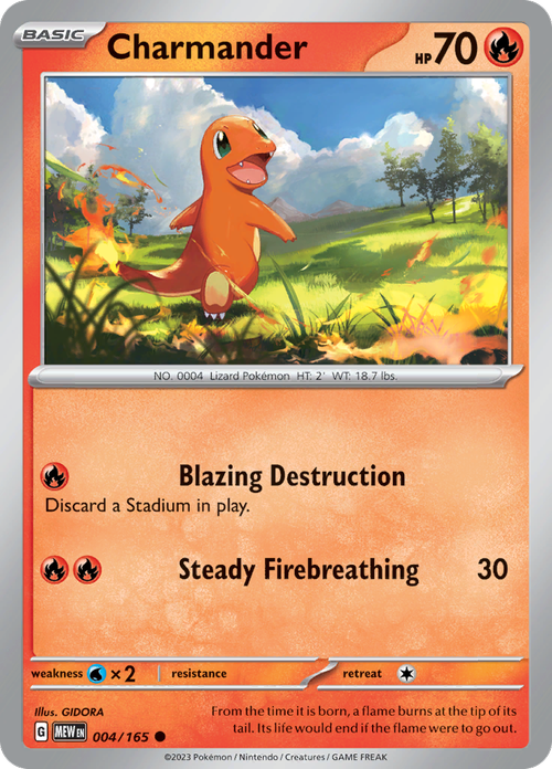 Charmander - 004/165 | Golden Gamers