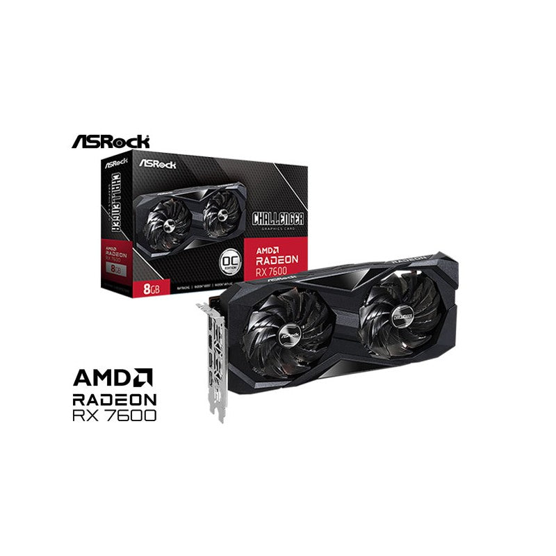 ASROCK AMD RADEON™ RX 7600 CHALLENGER 8GB OC | Golden Gamers