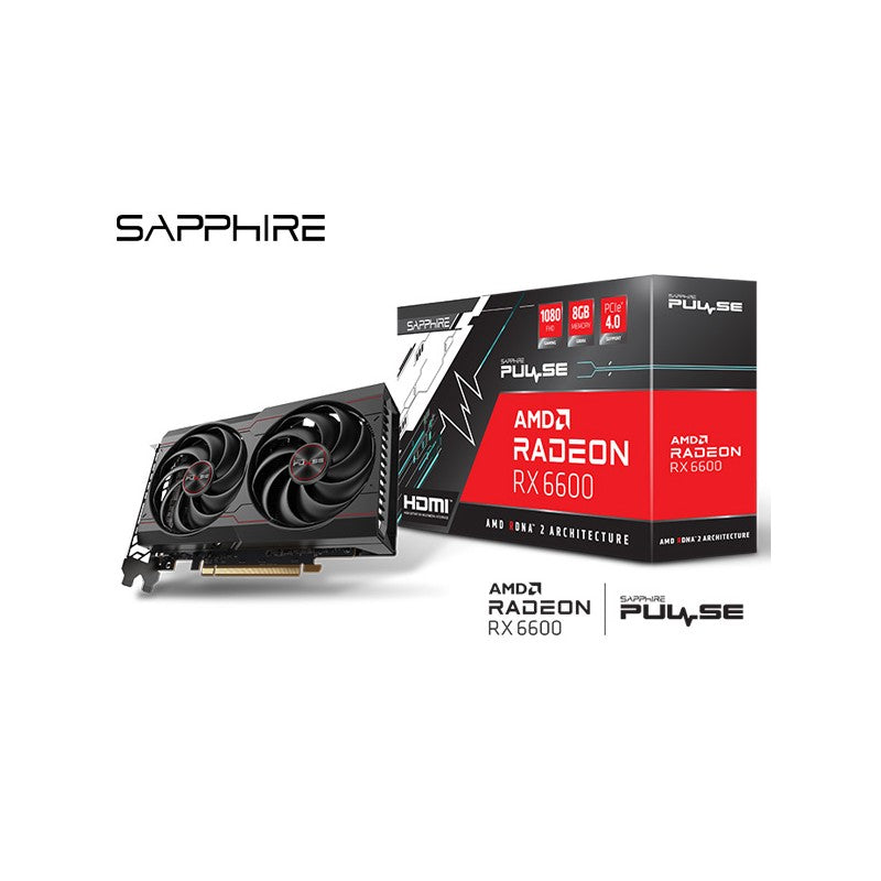 SAPPHIRE PULSE AMD RADEON™ RX 6600 8GB | Golden Gamers